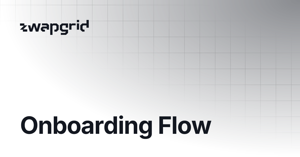 Onboarding Flow | API.1 Documentation
