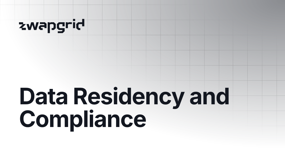 Data Residency and Compliance | API.1 Documentation